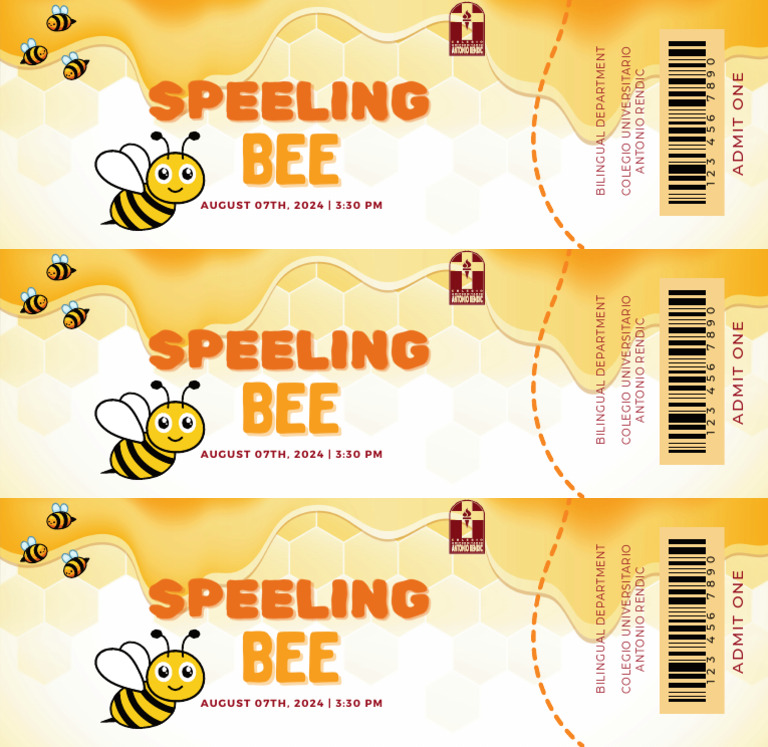 Spelling Bee Tickets | PDF