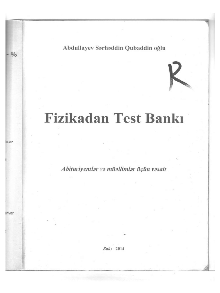 Kaspi (Fizikadan Test Bankı) 231028 163655 | PDF
