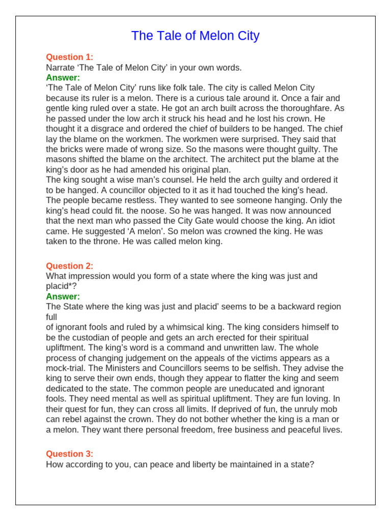 Melon City | PDF | History