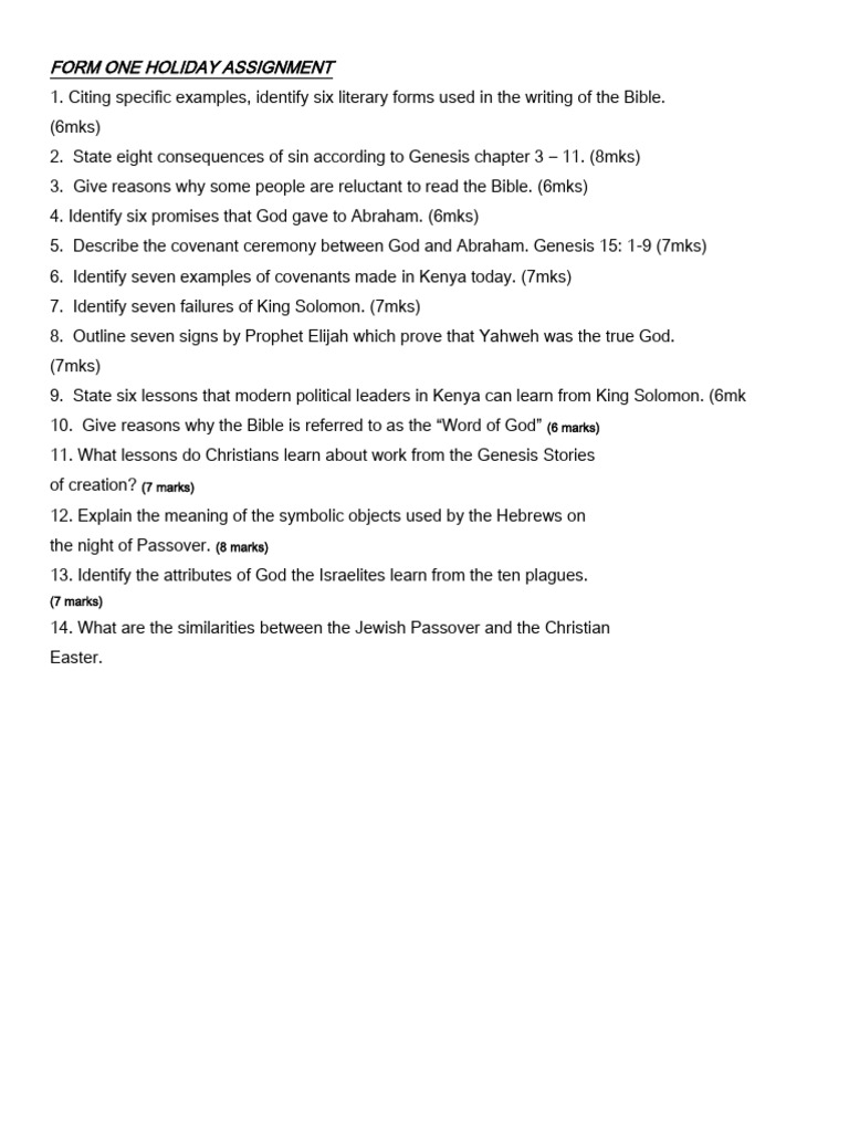 Bible Literary Forms and Lessons | PDF