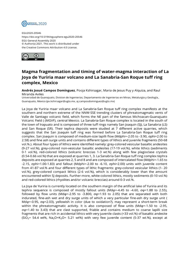 Magma Fragmentation | PDF