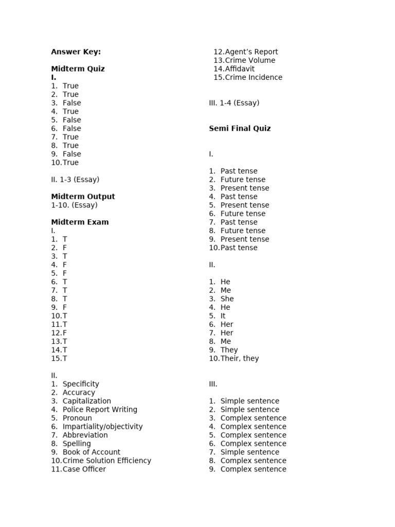cdi 5 answer key | PDF