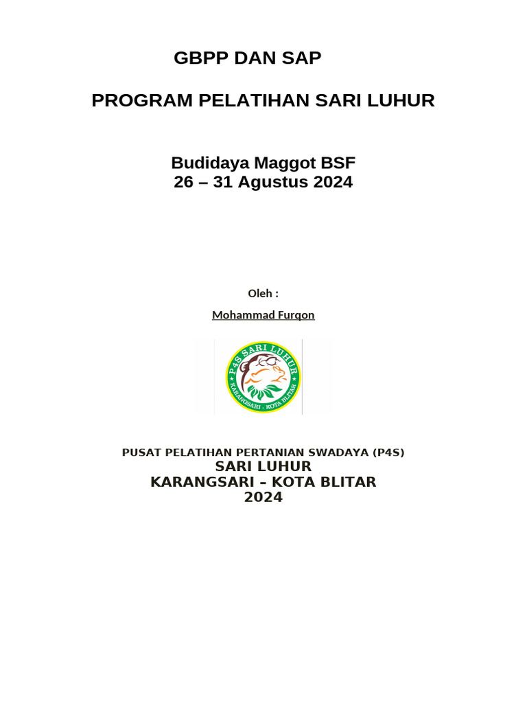 Blangko GBPP SAP | PDF