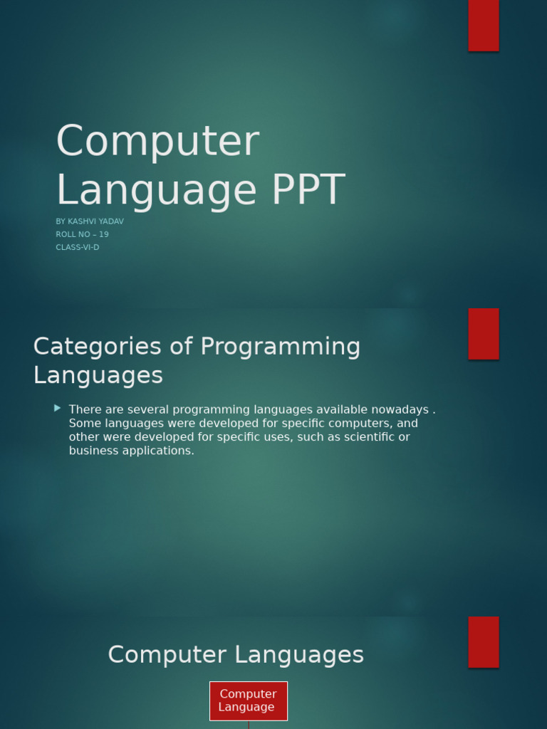 Kashvi Computer Language | PDF