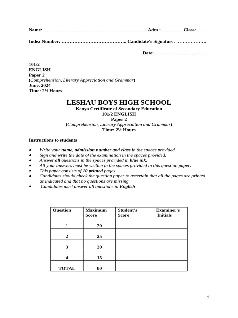 English PP2 | PDF