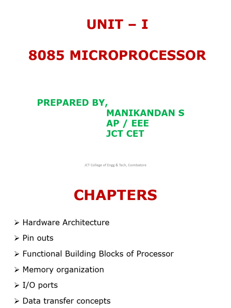 8085-Microprocessor Unit5 | PDF