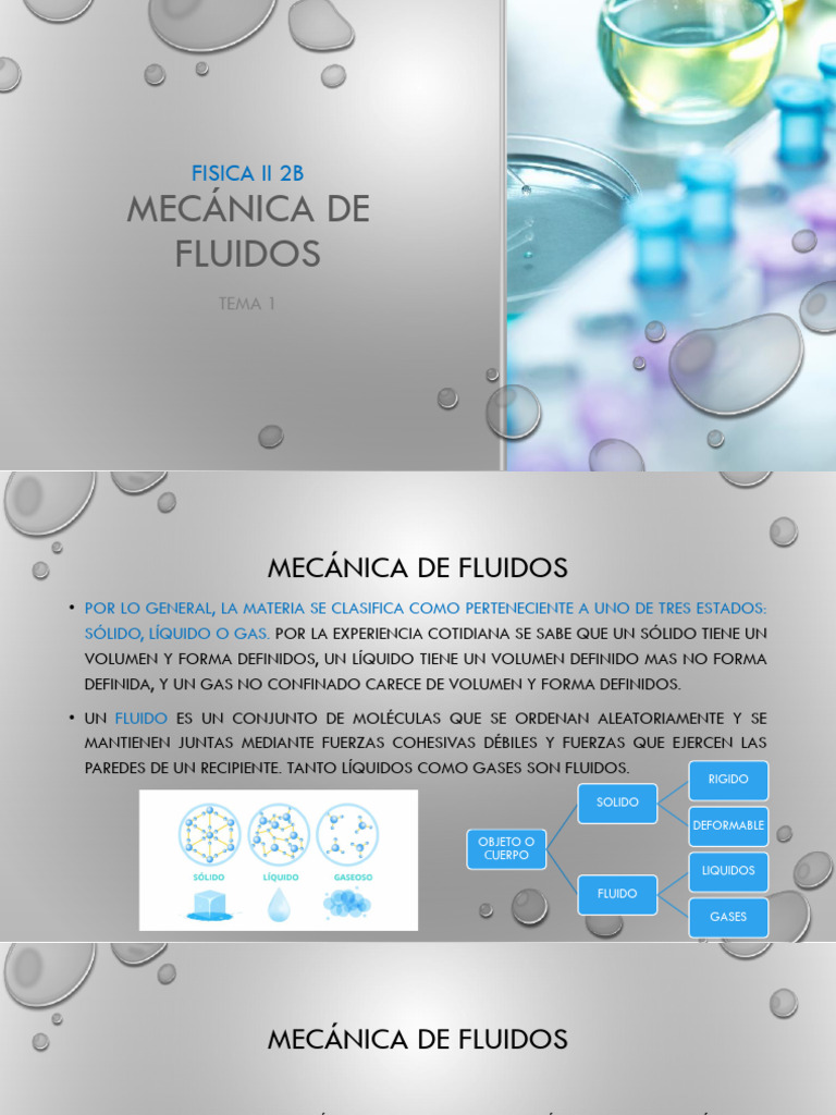 Tema 1 Mecanica de Fluidos | PDF
