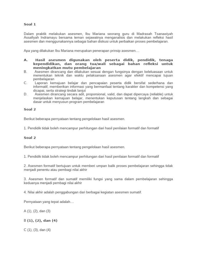 Latihan KUMER | PDF