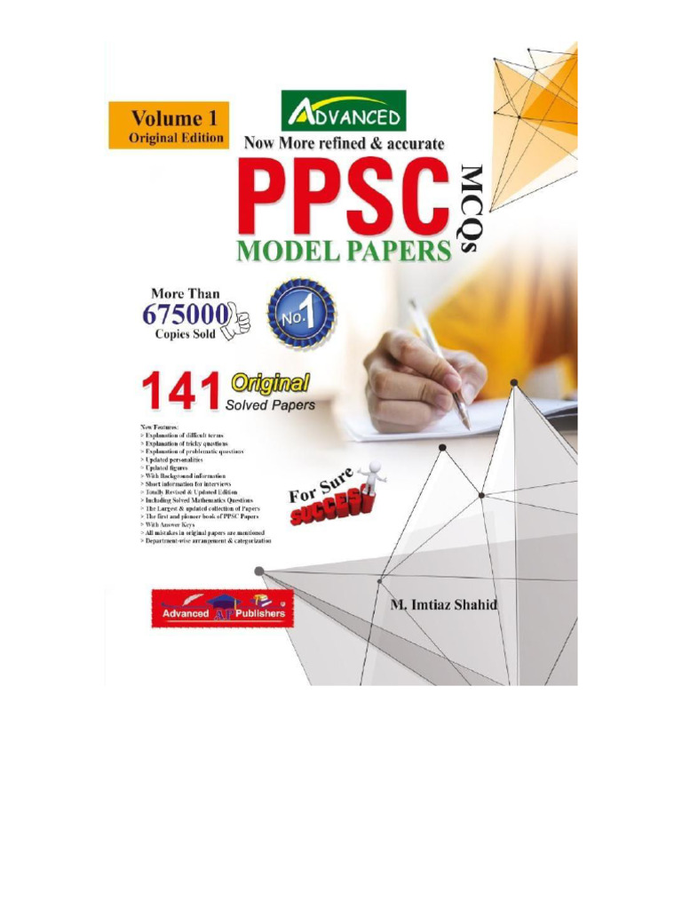 Advanced PPSC Model Papers Vol 1 Contents | PDF