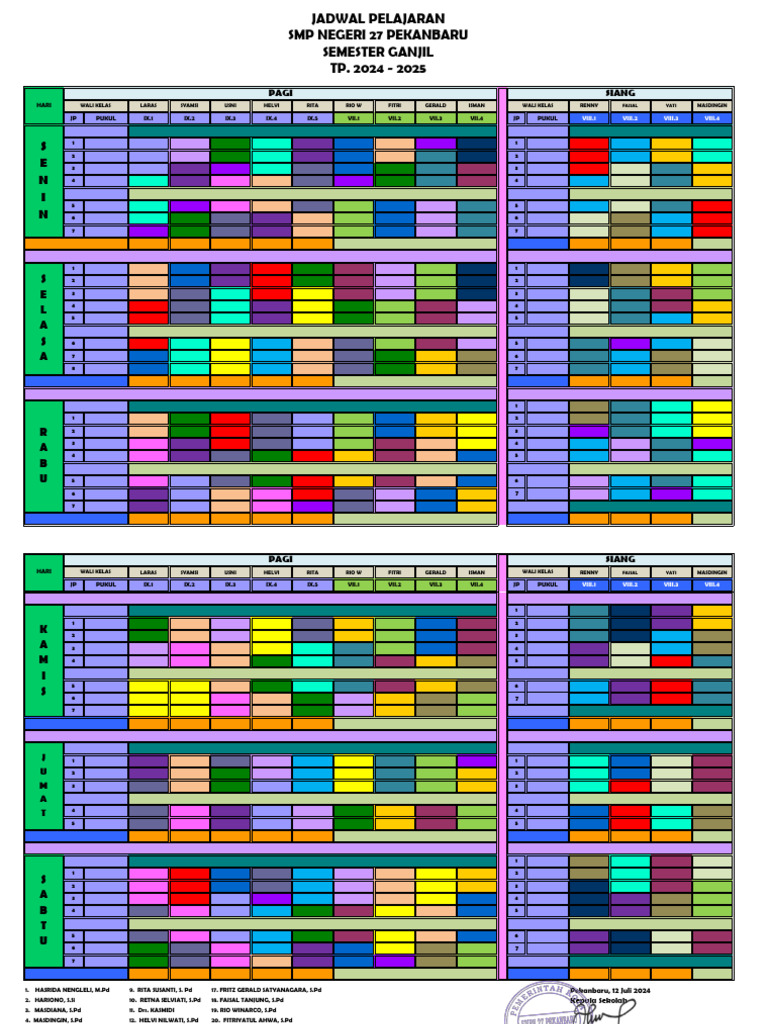 Jadwal Semester Ganjil Tp 2024 2025 Berlaku Mulai 29 Juli 2024 Pdf