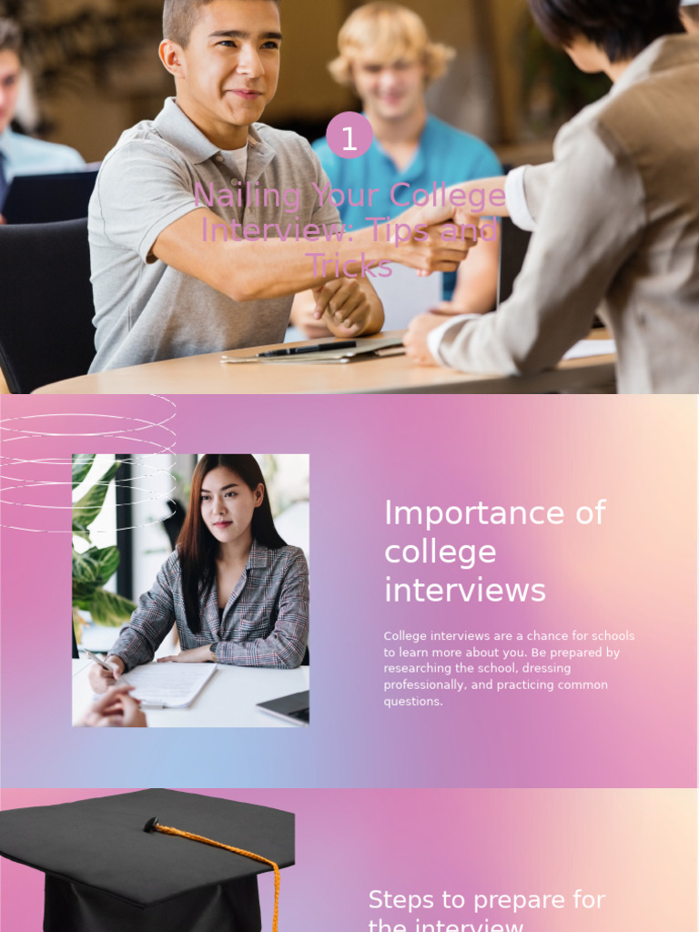 Nailing Your College Interview Tips and Tricks | PDF
