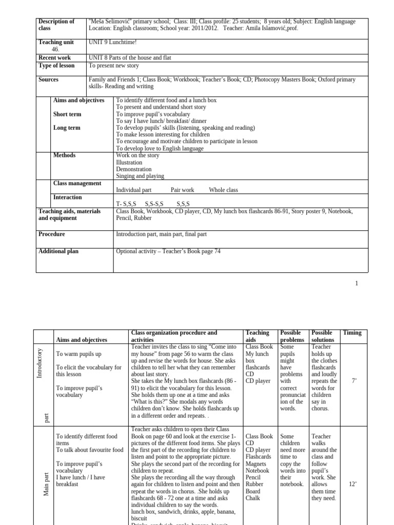 Lesson Plan 46 | PDF