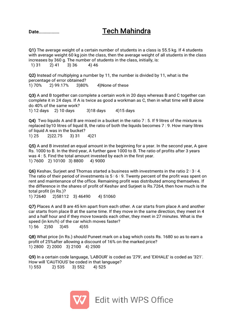 Tech Mahendra final | PDF