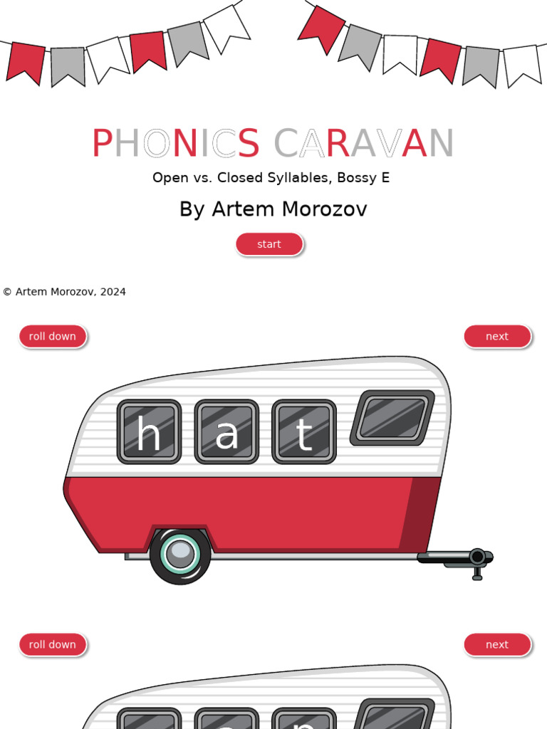 Phonics Caravan Otkrytyi 774 Slog A by Artem Morozov | PDF