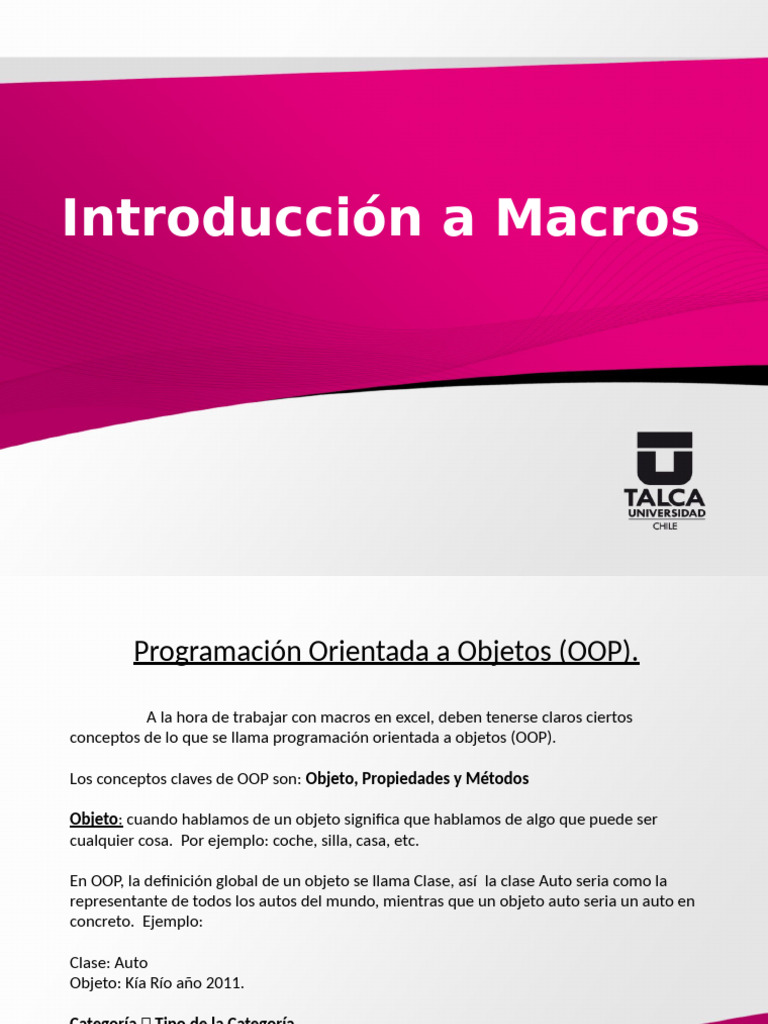 Introducción A Macros | PDF | Objeto (informática) | Microsoft Excel