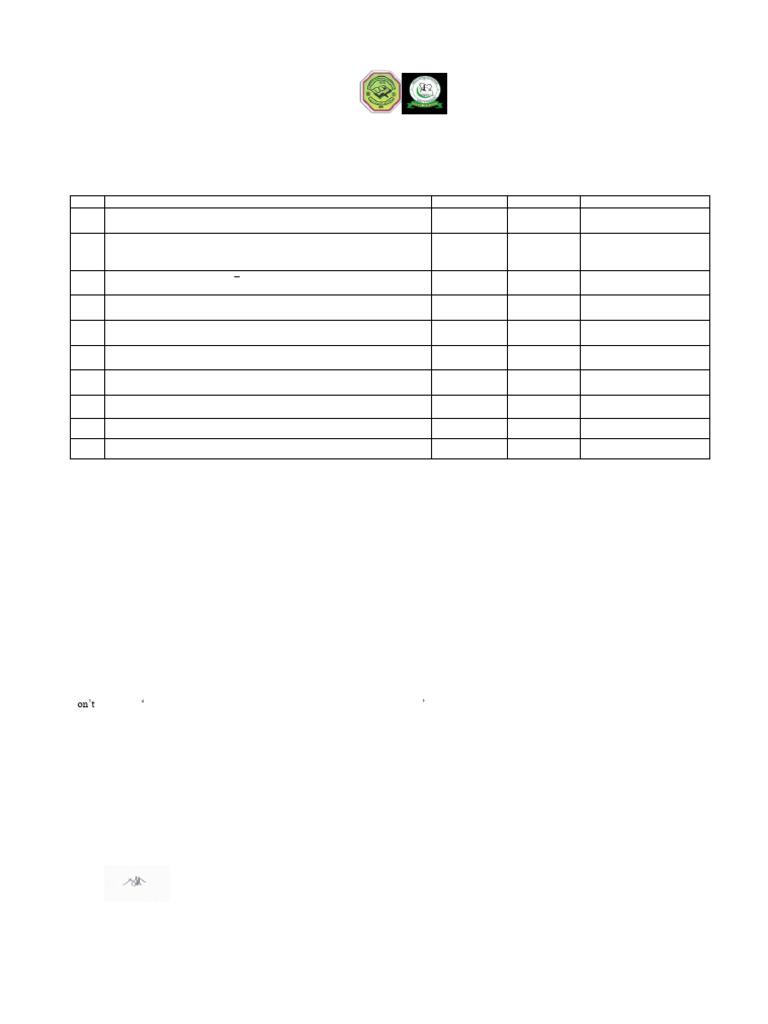 BIO 104 LECTURE SCHEDULE 2023-2024 Sample | PDF