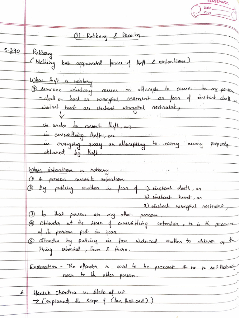 Robbery & Dacoity | PDF