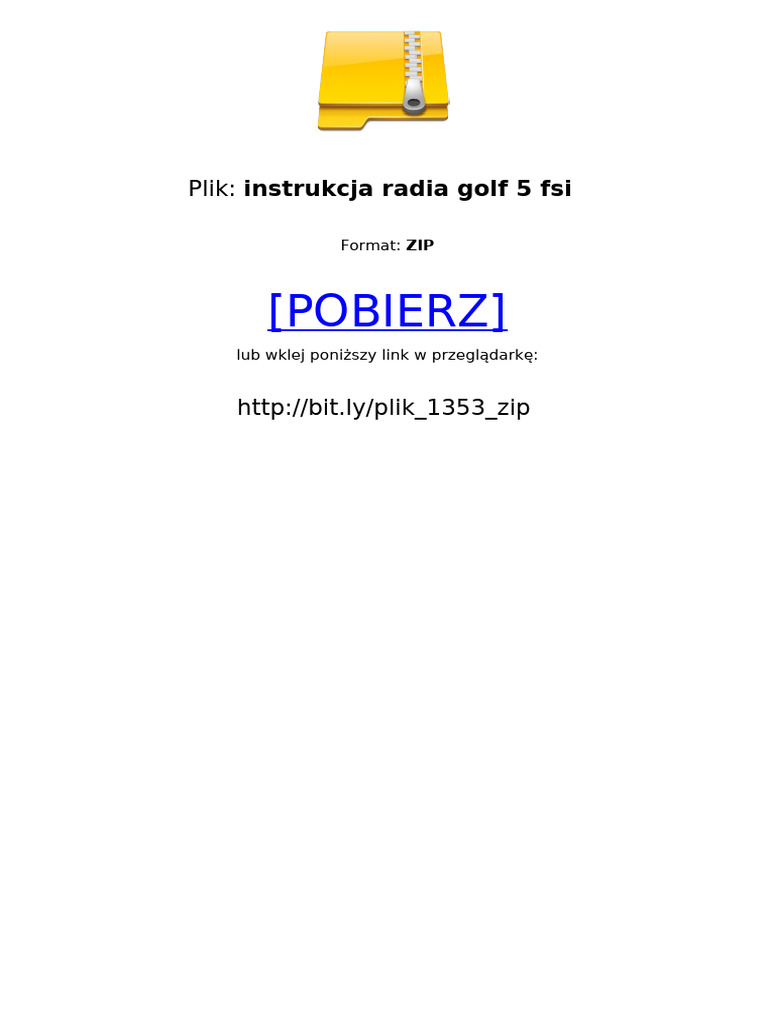 Instrukcja Radia Golf 5 Fsi | PDF