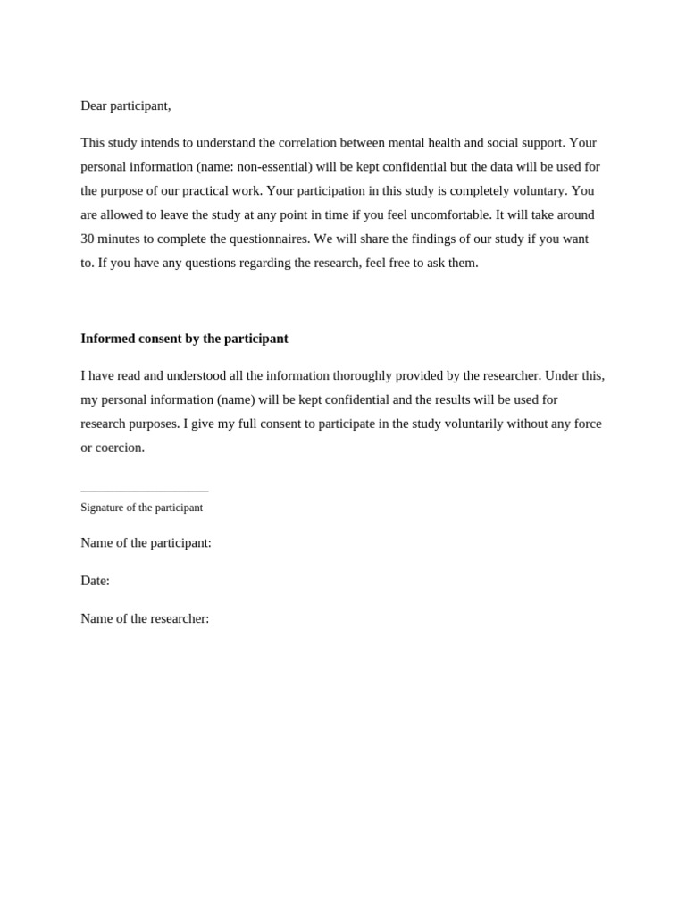 PMD Consent Form | PDF