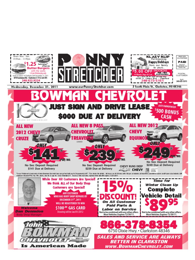 Penny Stretcher 12/21/11 | PDF | Chevrolet Silverado | Transport