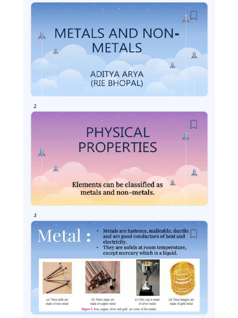 10th Metals and Non-Metals | PDF