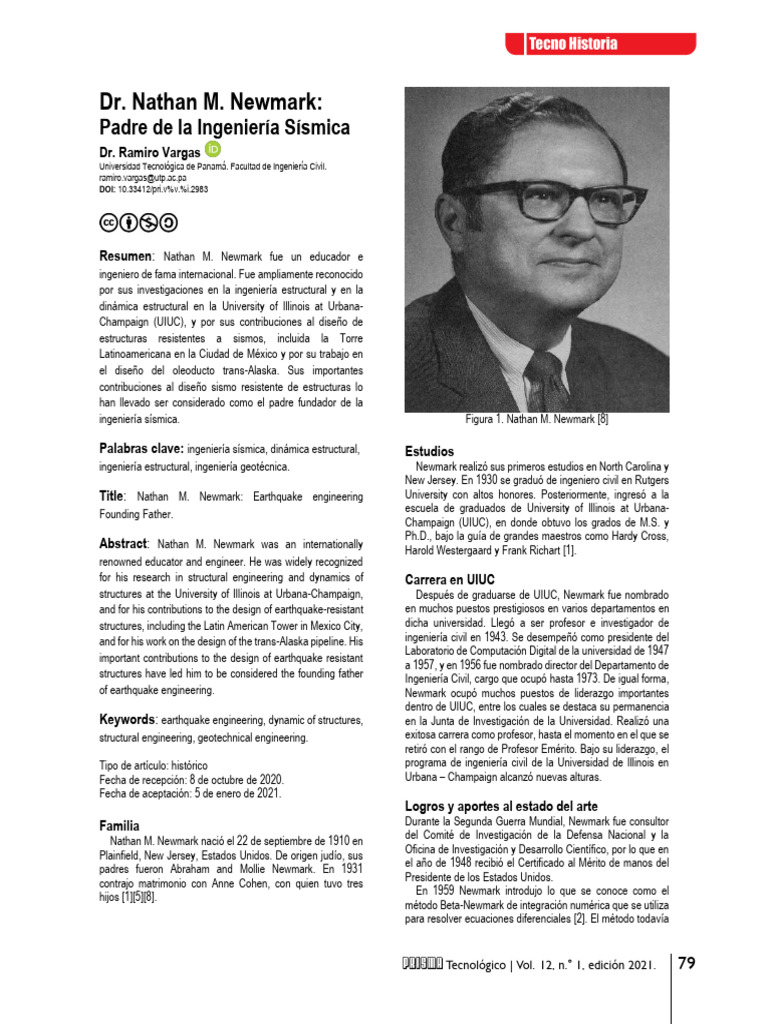 DR Nathan M Newmark | PDF | Civil Engineering | Engineering
