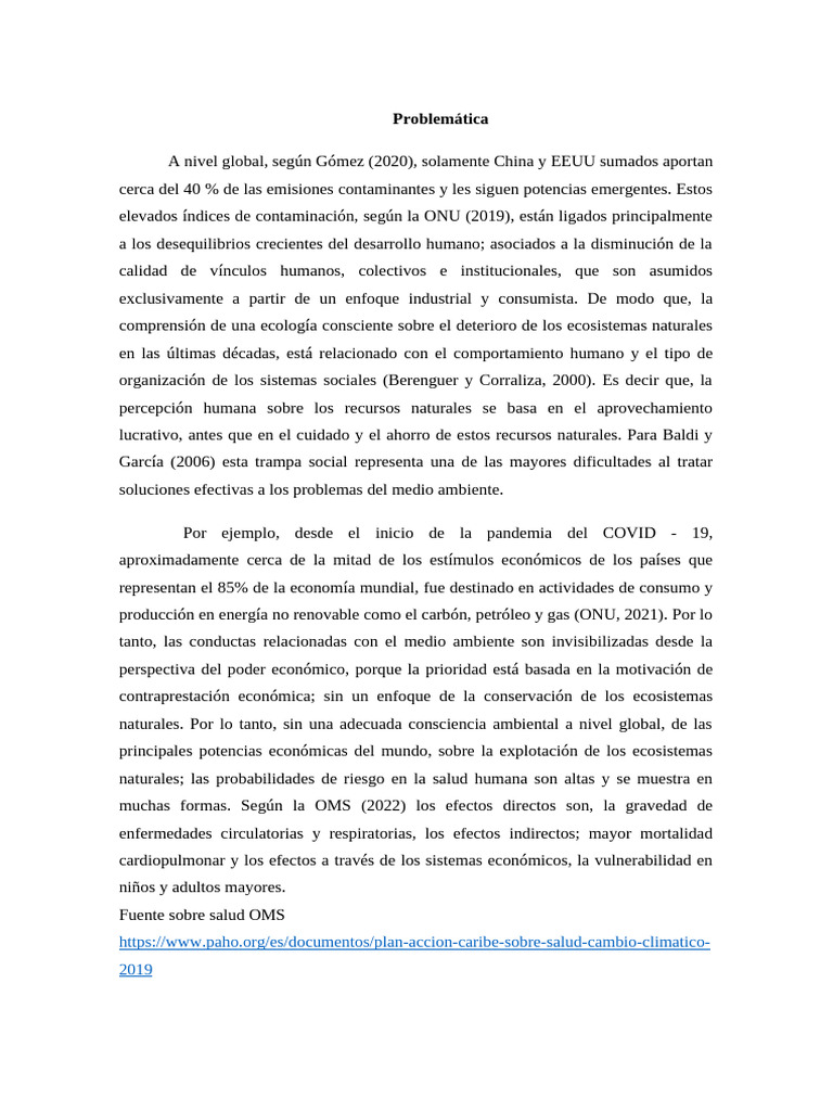 Problemática para El Final | PDF