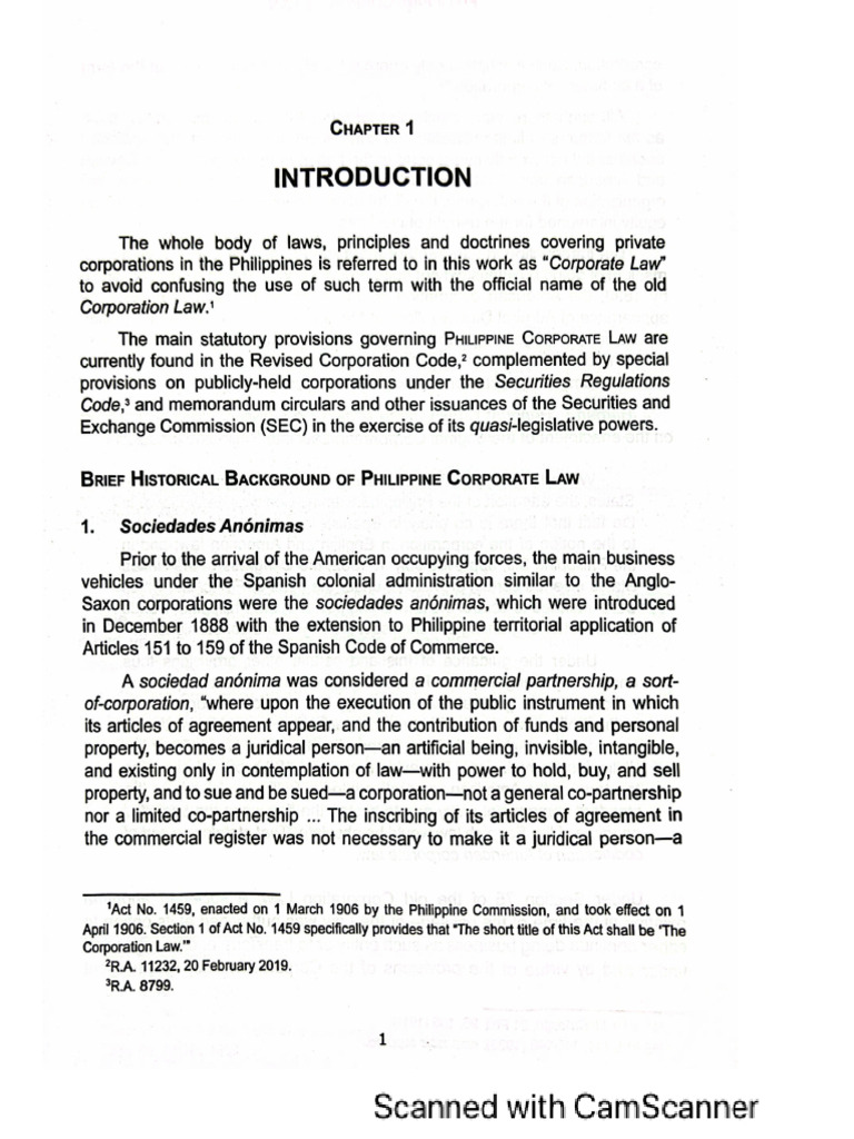 Corpo Villanueva Book (2021) Chapter 1-2 | PDF