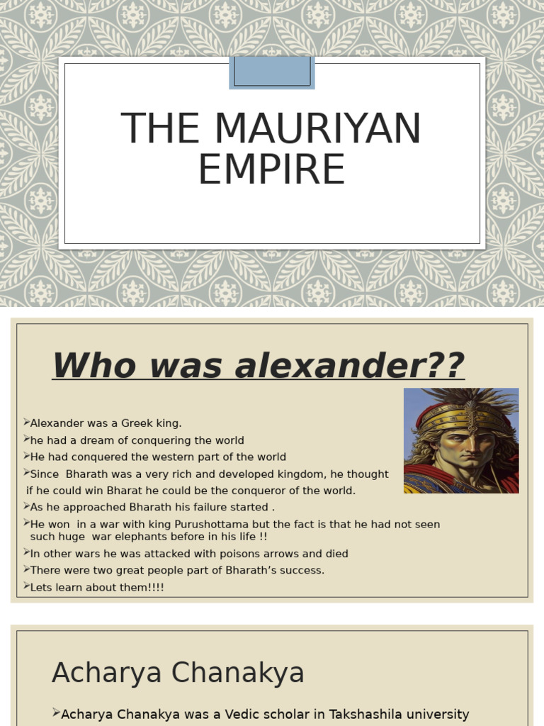 The Mauriyan Empire | PDF