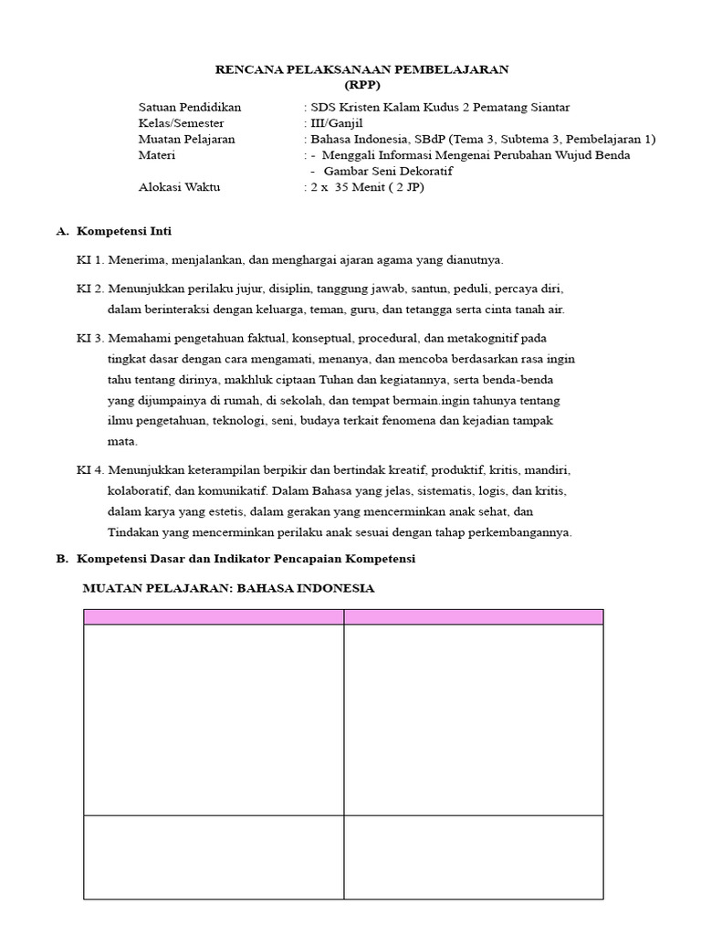 Revisi RPP Siklus 2 | PDF