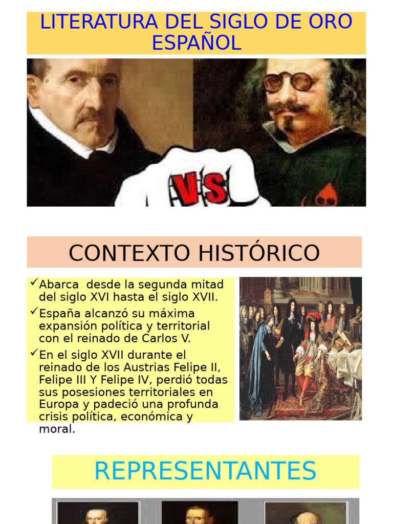 LITERATURA DEL SIGLO DE ORO ESPAÑOL | PDF