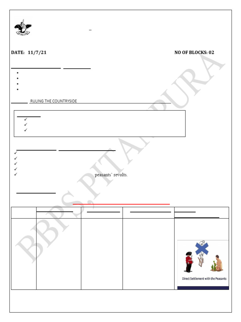 E Lesson 2 - SST - Ruling The Countryside | PDF | Agriculture | Travel