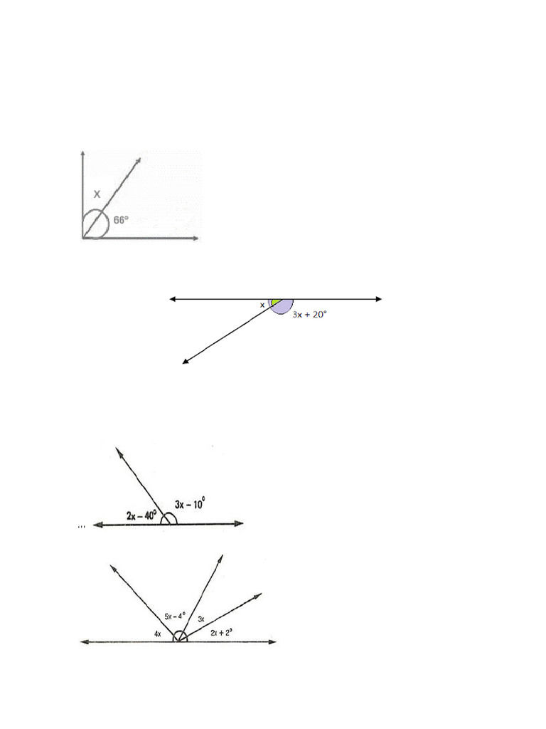 Exercicios Angulos Complementares e Suplementares | PDF