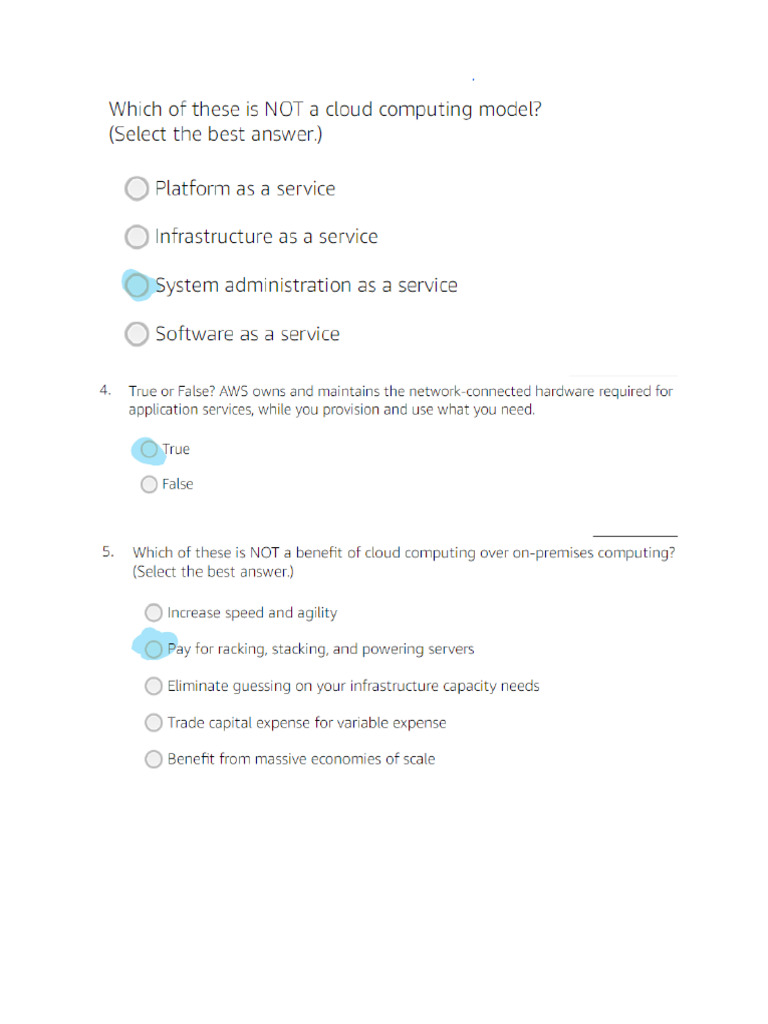 AWS M 1 2 Quiz | PDF
