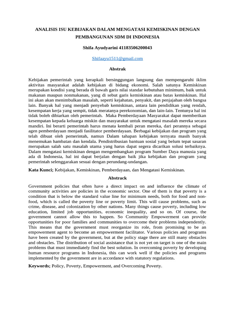 Artikel Ilmiah | PDF