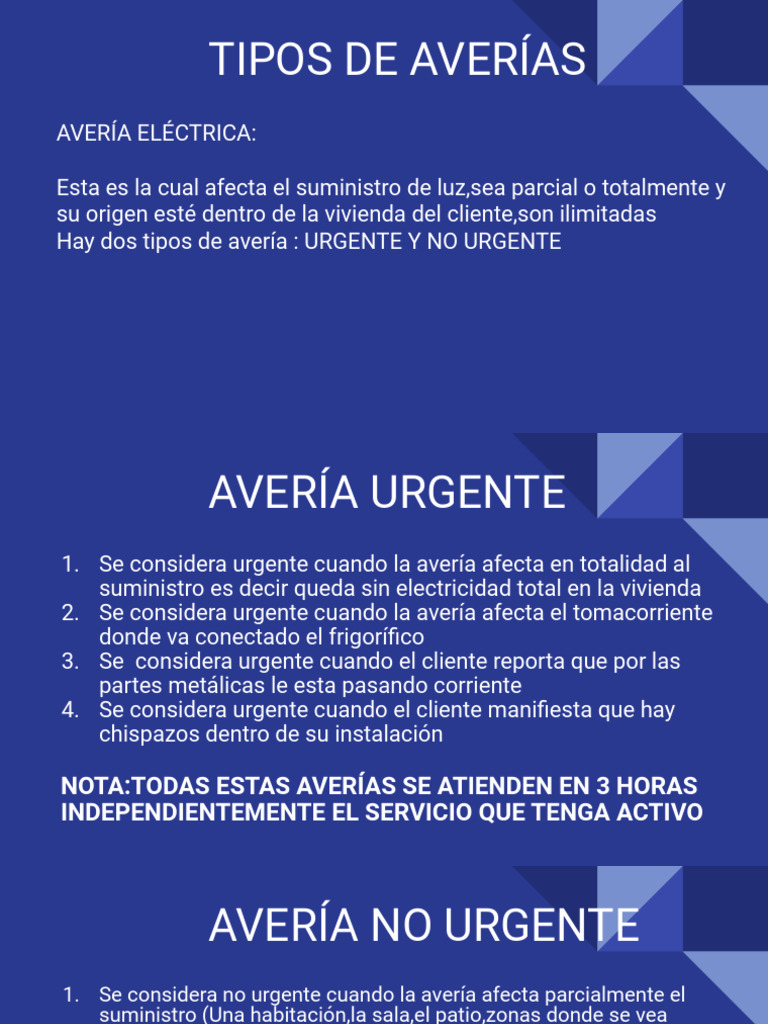 Averías Y Mantenimientos | PDF