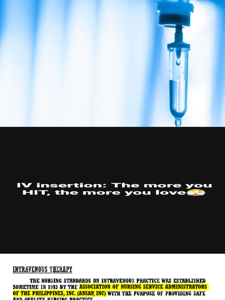 IV Insertion | PDF