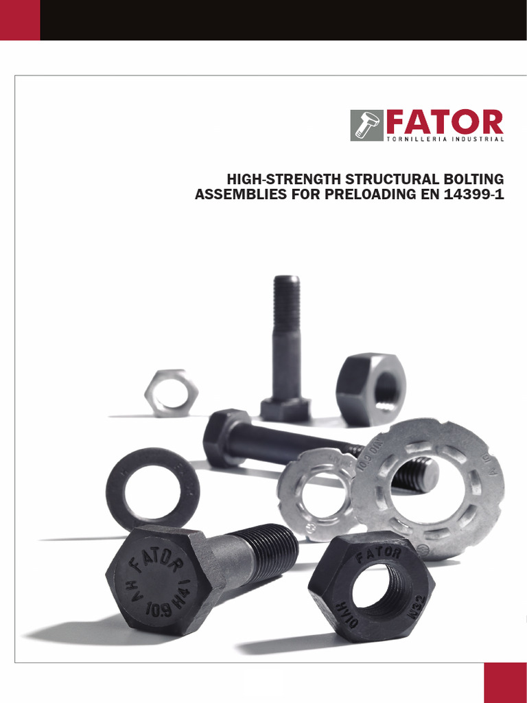 High-Strenght Structural Bolting Assemblies For Preloading en 14399-1 | PDF