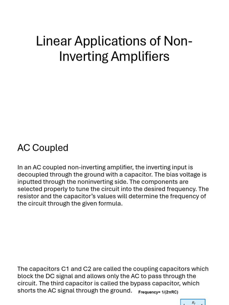 04 - Linear Applications of Non-Inverting Amplifiers | PDF | Science & Mathematics