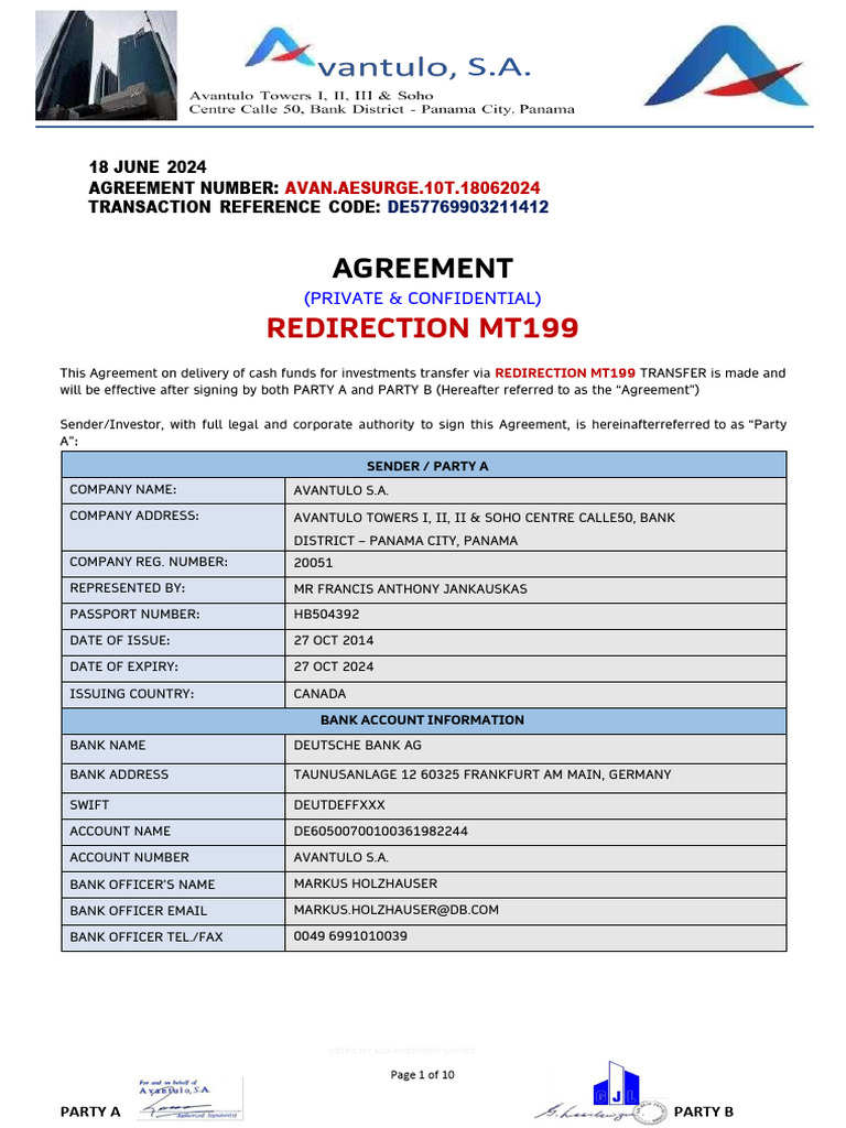 Redirection Mt199 10t Signed Doa | PDF