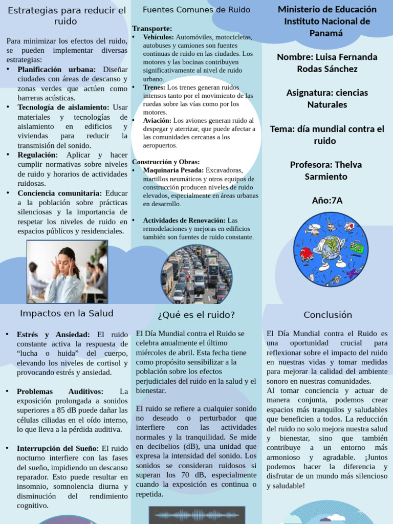 Estrategias para Reducir el Ruido Urbano | PDF | ruido | Sonido