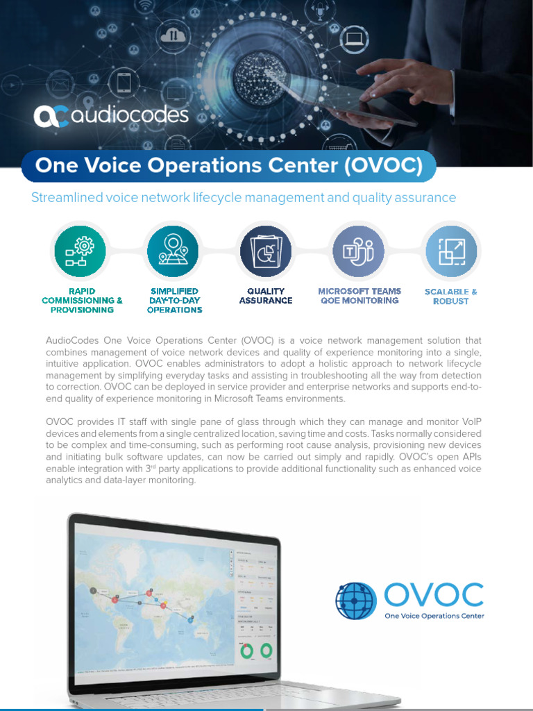 Audiocodes One Voice Operations Center | PDF