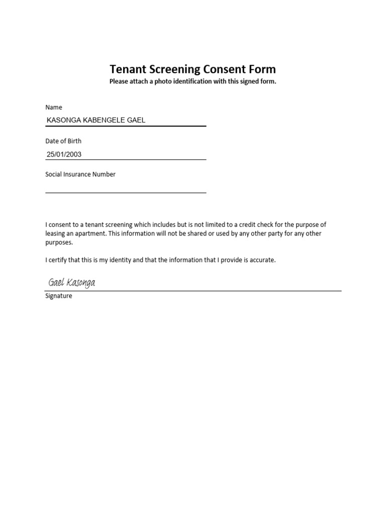 Tenant Screening Consent Form (1) | PDF
