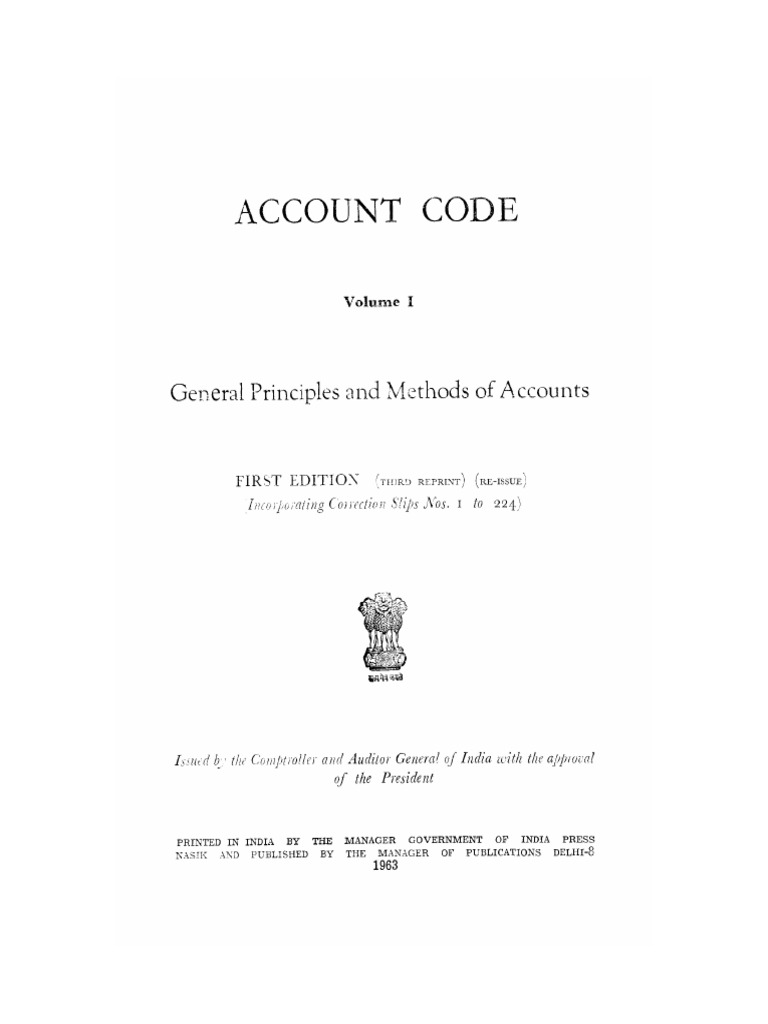Account Code Volume I | PDF