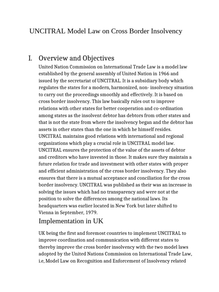 UNCITRAL Model law | PDF