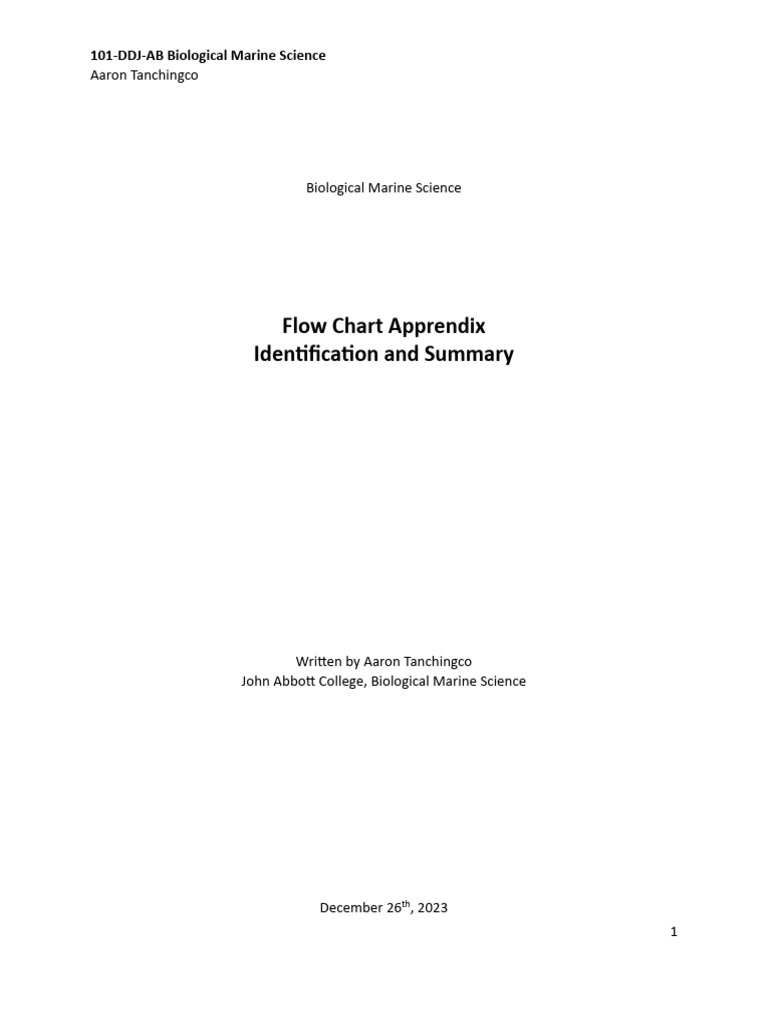 Fish Identification Flow Chart Key | PDF Fish Identification Flow Chart Key | PDF