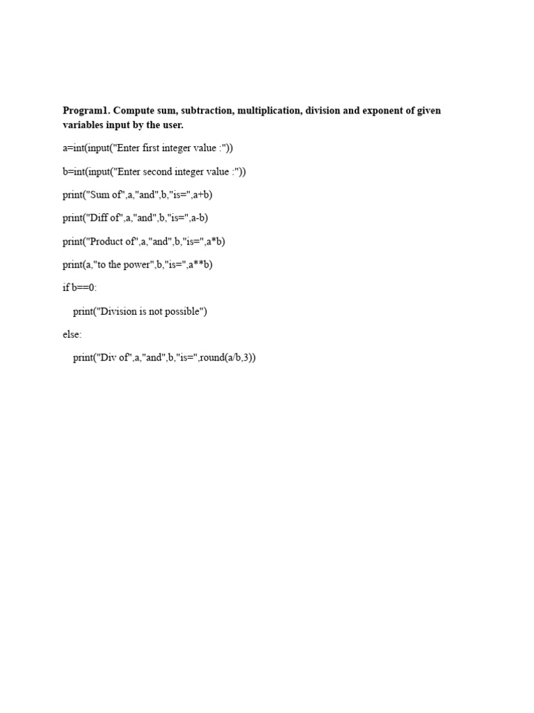 Python 1,2,3 ND 4 Exp | PDF