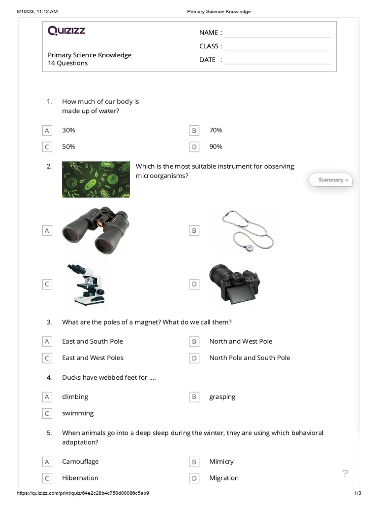 Science Knowledge | PDF