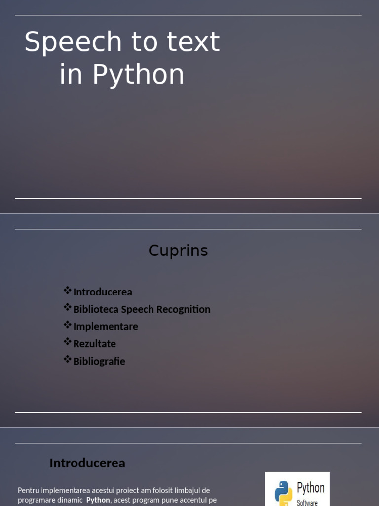 Speech To Text in Python (Autosaved) | PDF