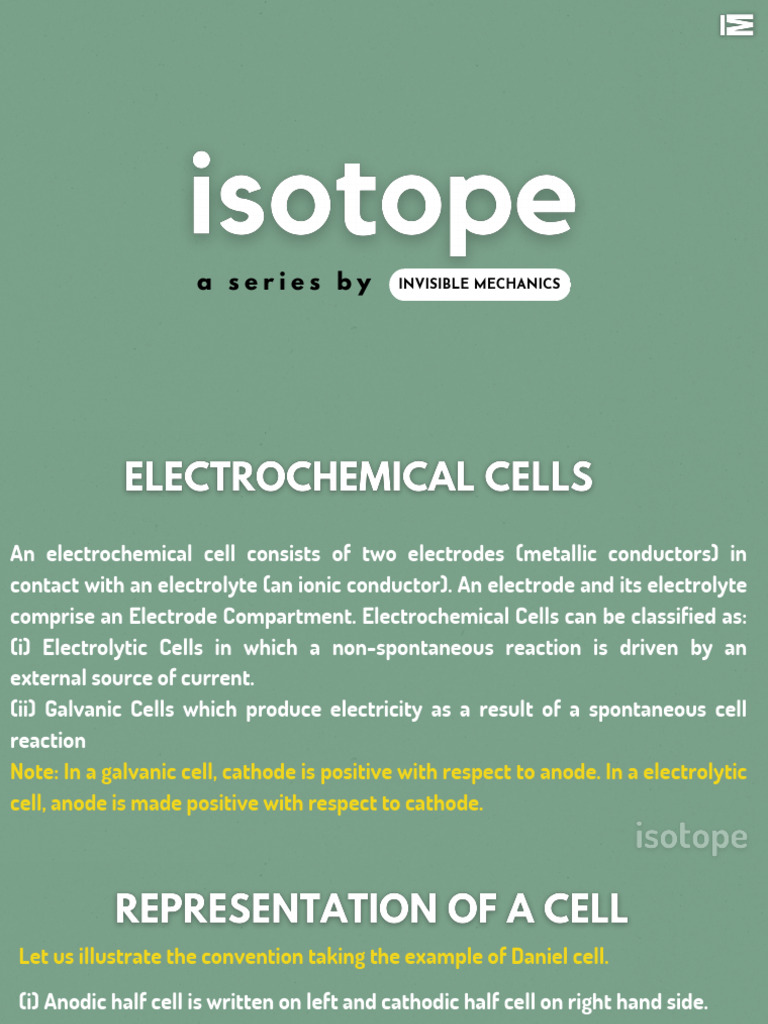 Electrochemistry Short Notes of Invisible Mechanics Yt | PDF